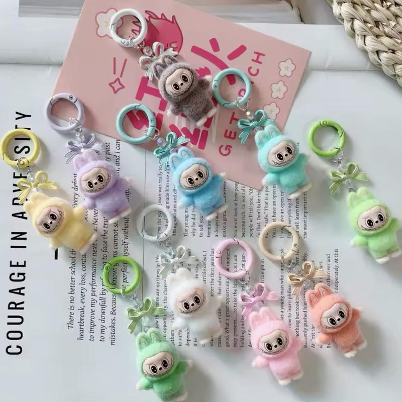 Labubu Keychains - Etsy