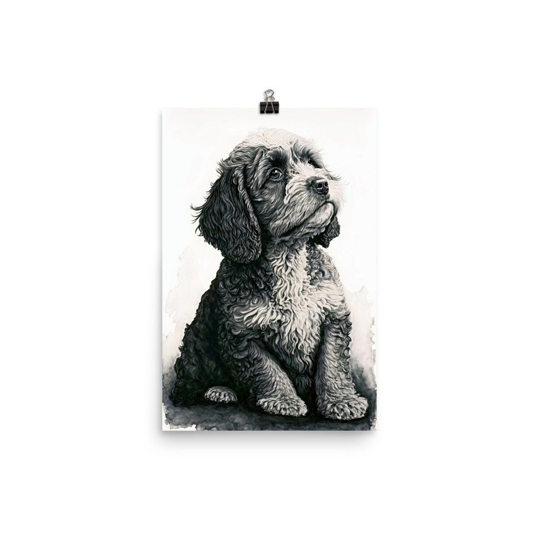 Cockapoo Dog Print, Cockapoo Art, Cockapoo Poster, Cockapoo Gift ...