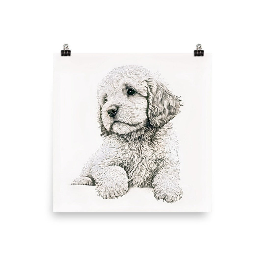 Cockapoo Dog Print, Cockapoo Art, Cockapoo Poster, Cockapoo Gift ...