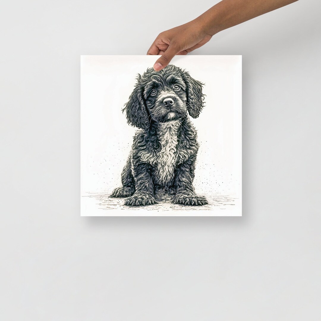 Cockapoo Dog Print, Cockapoo Art, Cockapoo Poster, Cockapoo Gift ...