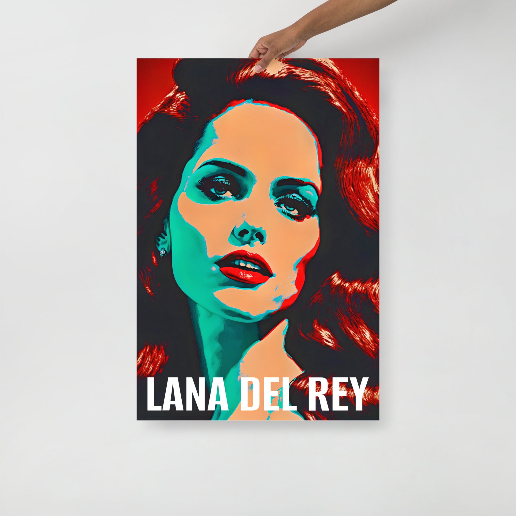 Lana Del Rey Poster, Lana Del Rey Print, Lana Del Rey Decor, Lana Del Rey Wall Art, Pop Culture ...