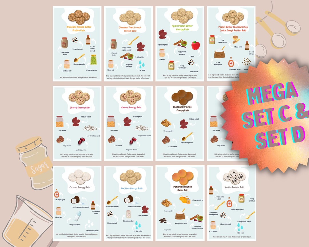 Montessori Mega Twelve BUNDLE SET for Visual Learning - Protein Energy ...