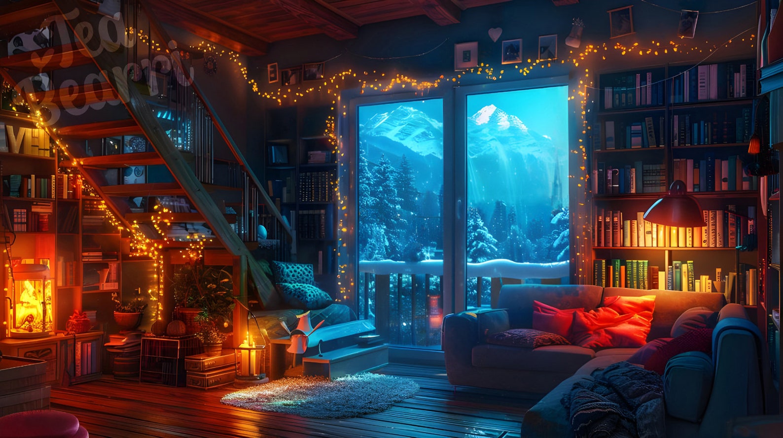 Whimsical Rooms • Twitch & Zoom Backgrounds - Aesthetic Backdrop, Cozy ...