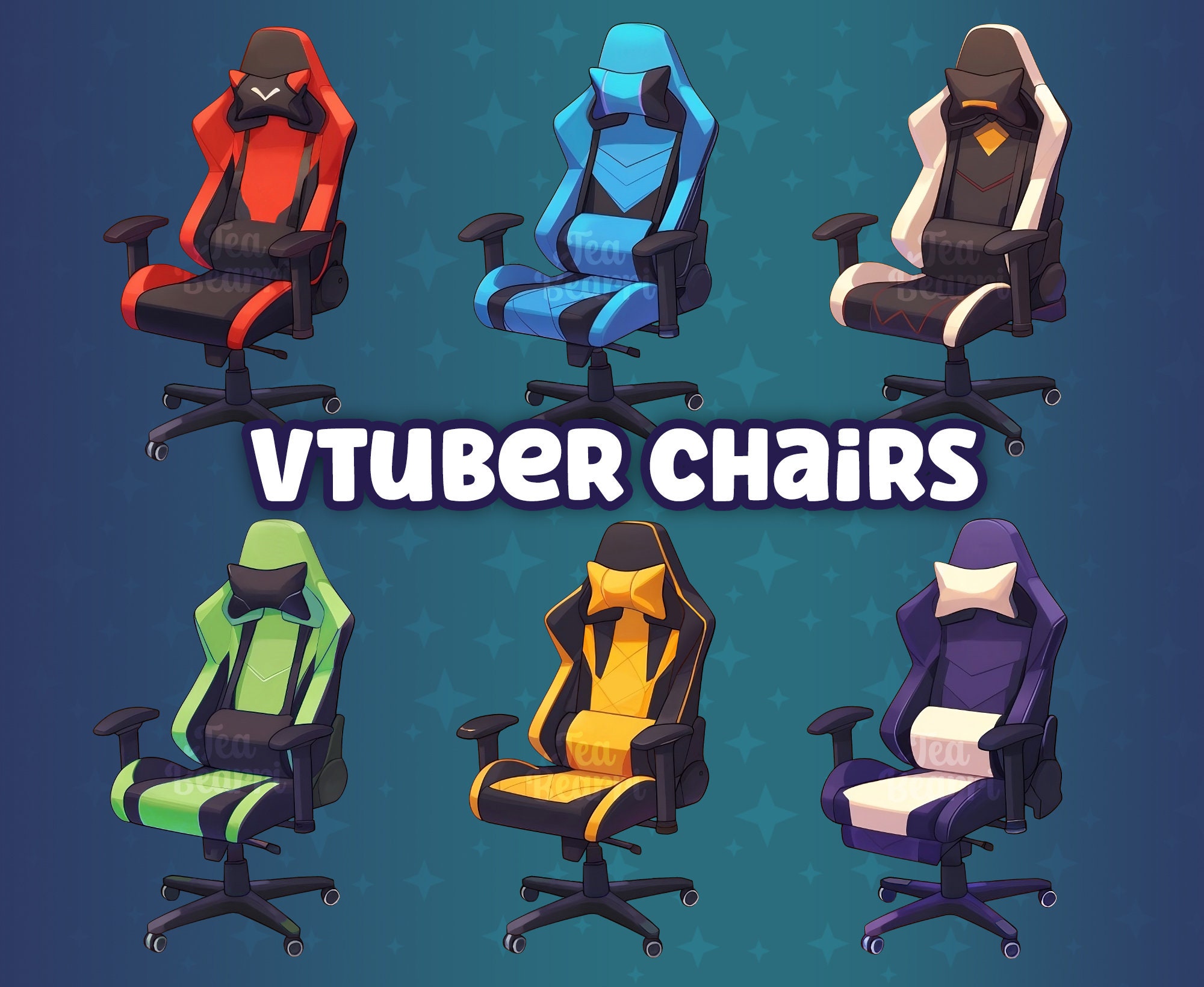 Vtuber Gaming Chair Set • Twitch Stream Pngtuber Asset, Vtuber Pack, 2D ...