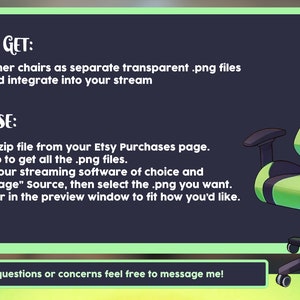 Vtuber Gaming Chair Set • Twitch Stream Pngtuber Asset, Vtuber Pack, 2D ...