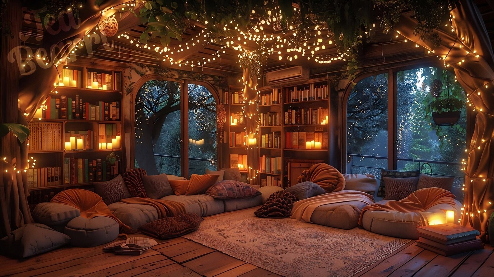 Whimsical Rooms • Twitch & Zoom Backgrounds - Aesthetic Backdrop, Cozy ...