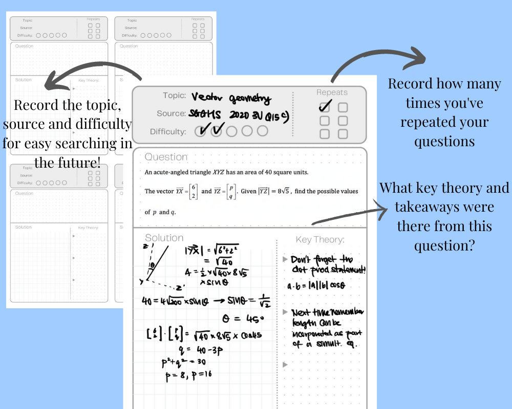 Digital Correction Note Template | Printable Correction Note | Instant ...