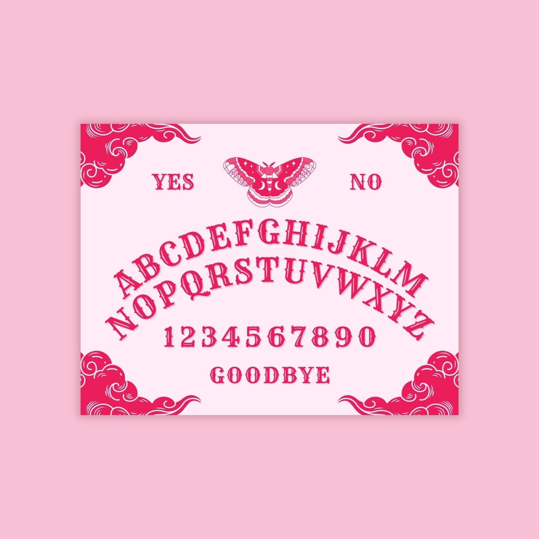 Pink Spirit Board Printable | How to Use Ouija Board Pages | Witch ...