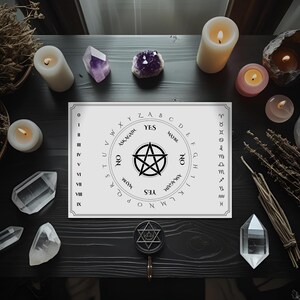 Printable Pendulum Board | Divination Tool PDF | Grimoire Inserts ...