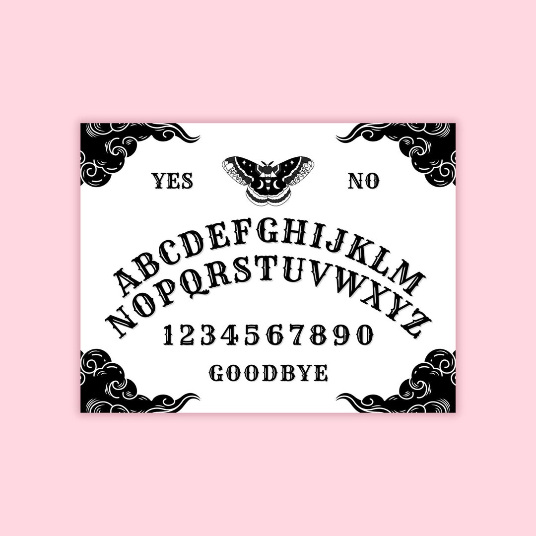Spirit Board Printable | How to Use Ouija Board Pages | Witch Talking ...