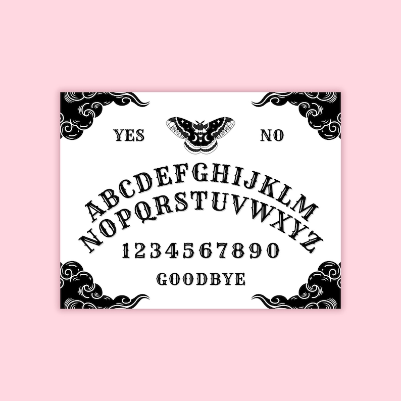 Spirit Board Printable | How to Use Ouija Board Pages | Witch Talking ...