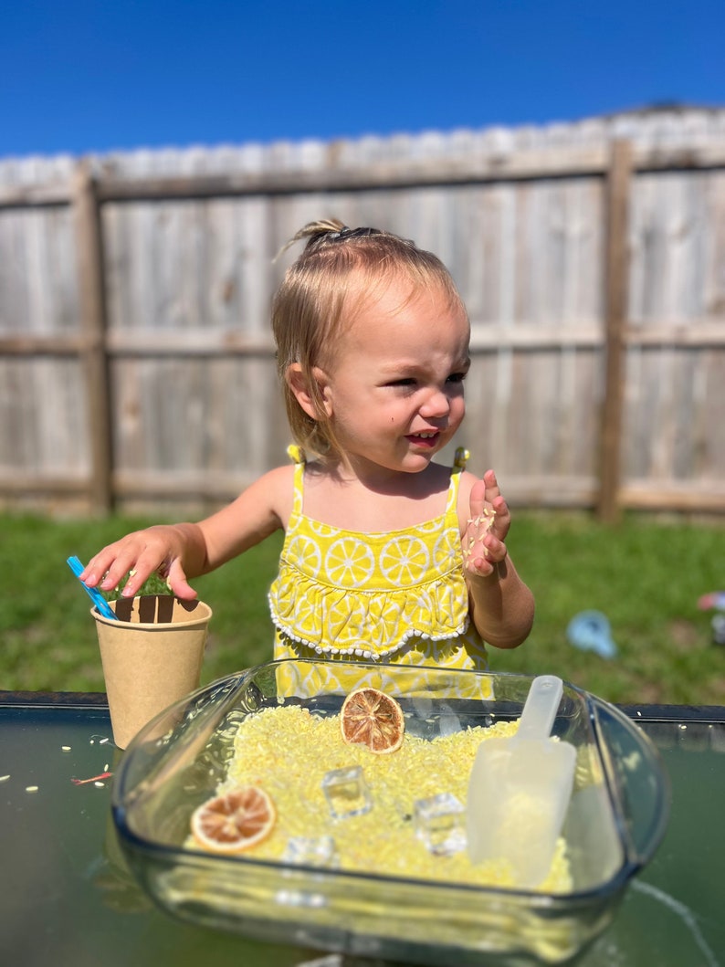 Lemonade Sensory Bin Kit Summer Activities for Babies, Toddlers, Kids ...
