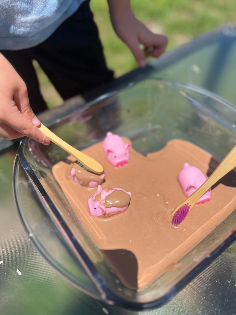Pigs in Mud Sensory Bin Summer Fun Fine Motor Skills for Babies ...