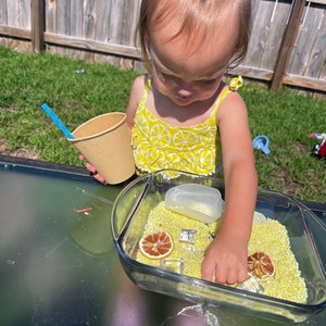Lemonade Sensory Bin Kit Summer Activities for Babies, Toddlers, Kids ...
