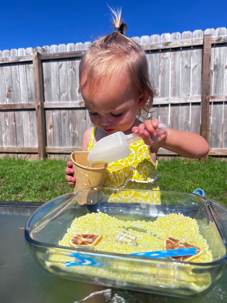 Lemonade Sensory Bin Kit Summer Activities for Babies, Toddlers, Kids ...