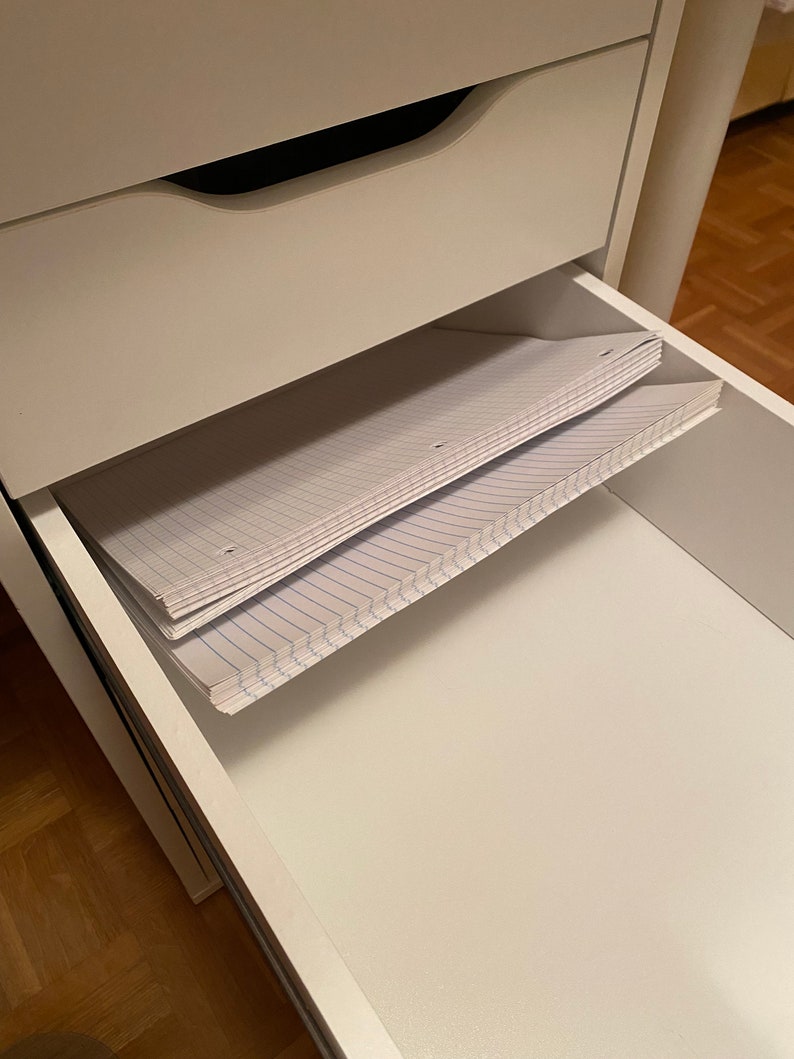 Drawer Paper Tray / Holder - Works With Ikea Alex - Etsy