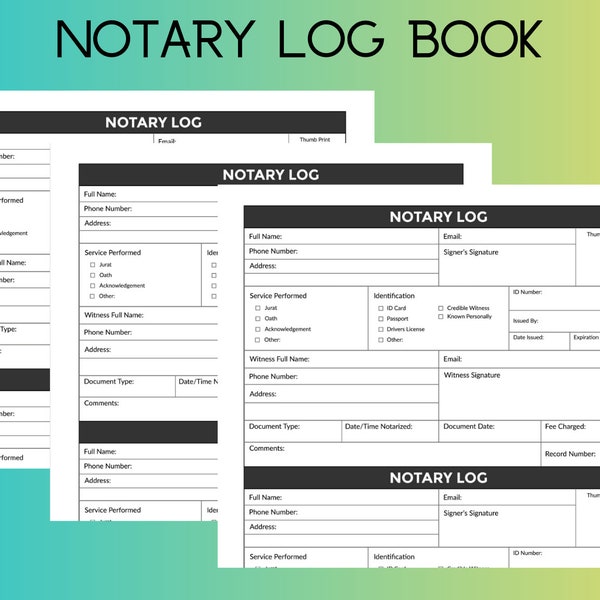 Notary - Etsy