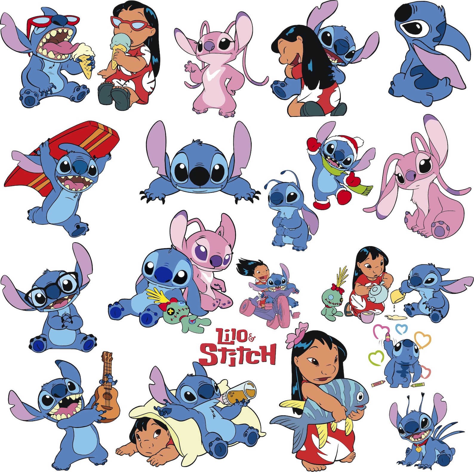 Lilo & Stitch Svg, Lilo Svg, Stitch Svg, Disney Svg, Alphabet Lilo ...