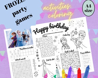 Placemat Activities Birthday - Etsy