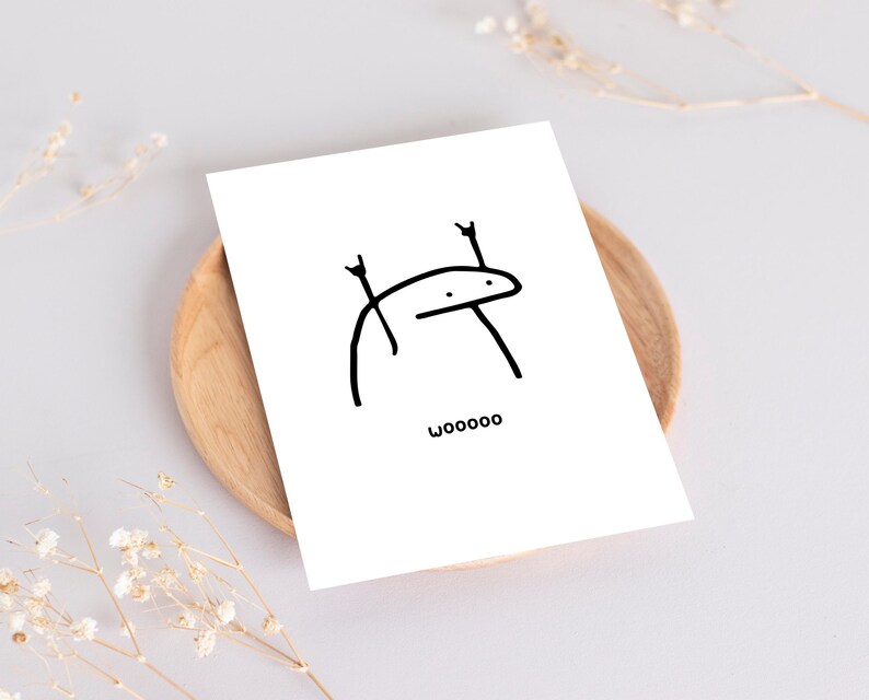 Wooo | Congratulations Card | Joke Card | Cute Card | Congrats | Happy ...