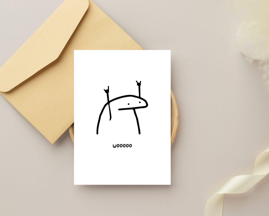 Wooo | Congratulations Card | Joke Card | Cute Card | Congrats | Happy ...