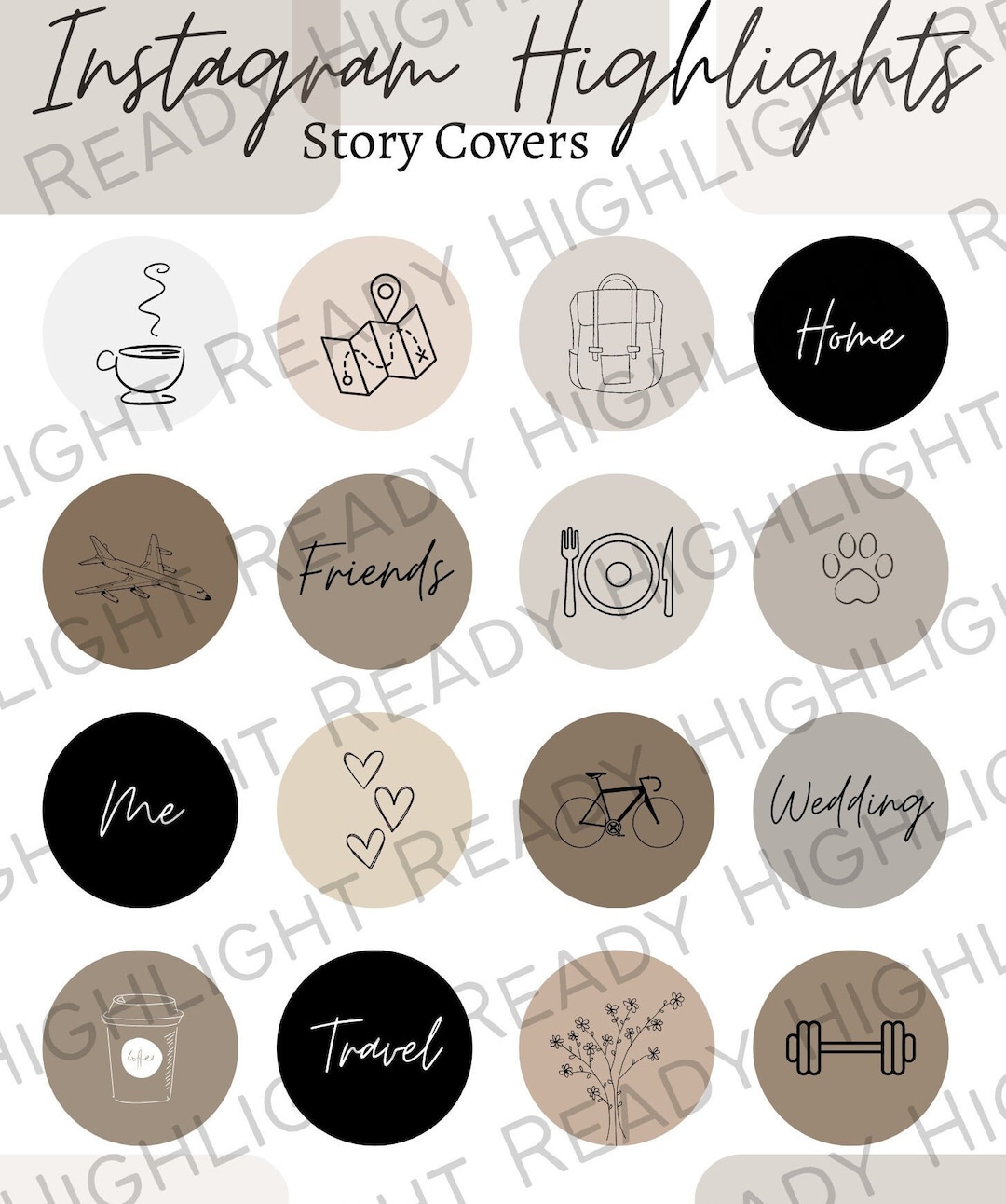 Instagram Story Highlight Covers - Etsy