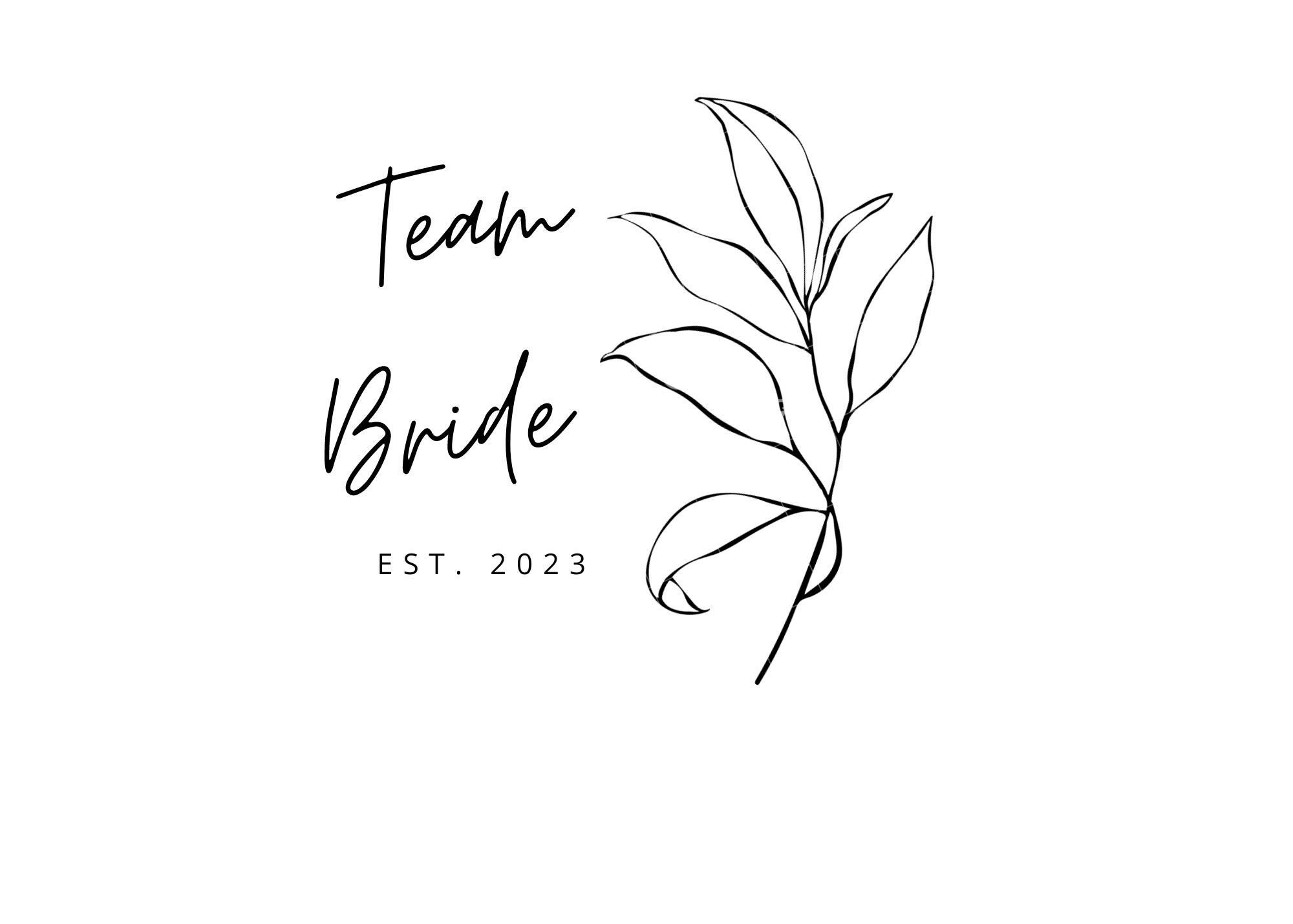 Team Bride, Printable, Instant Download, Printable Art, Gift, Proposal ...