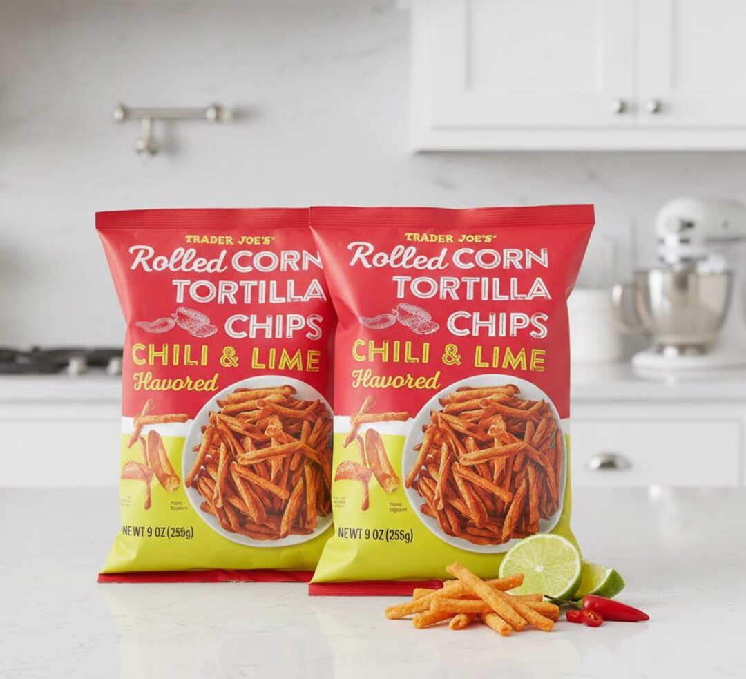 Trader Joe's Chili & Lime Rolled Corn Tortilla Chips (2-pack) - Spicy ...