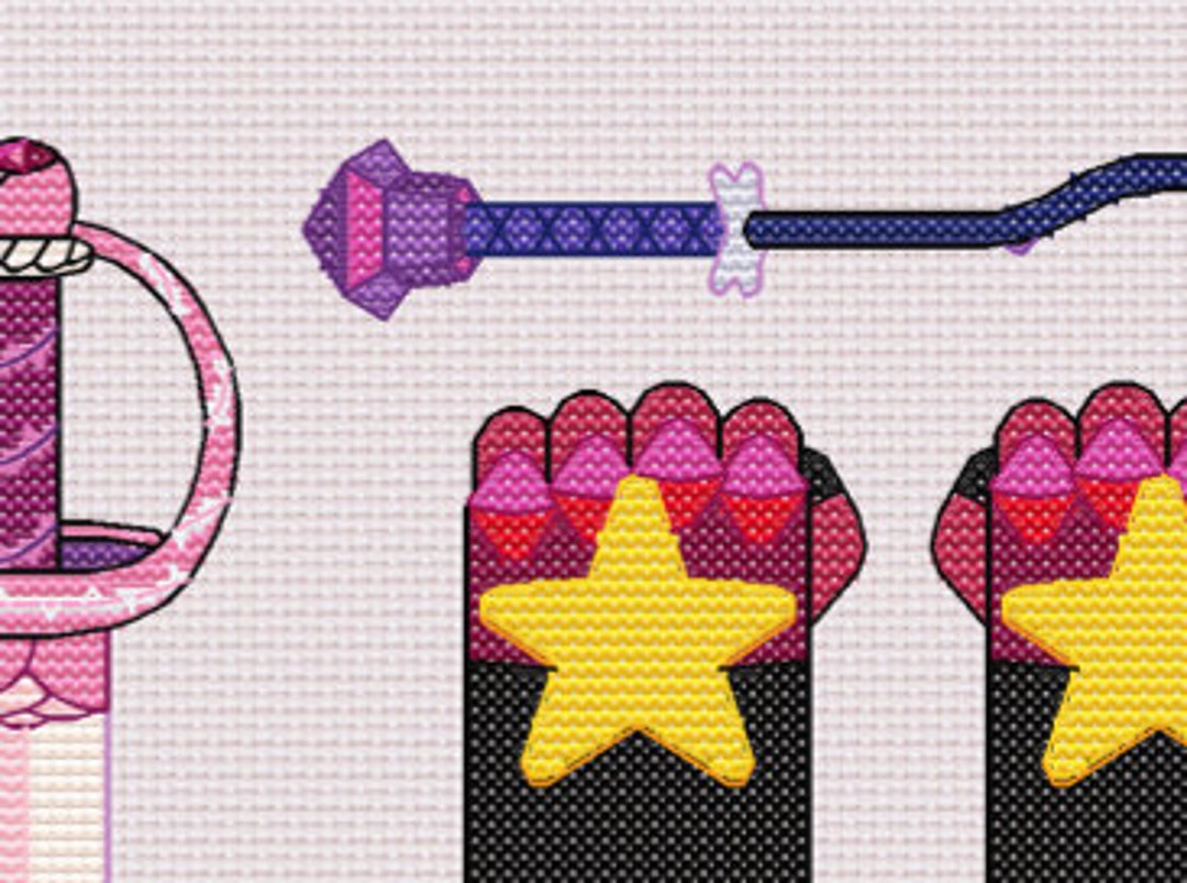 Steven Universe OG Weapons Cross Stitch Pattern - Etsy
