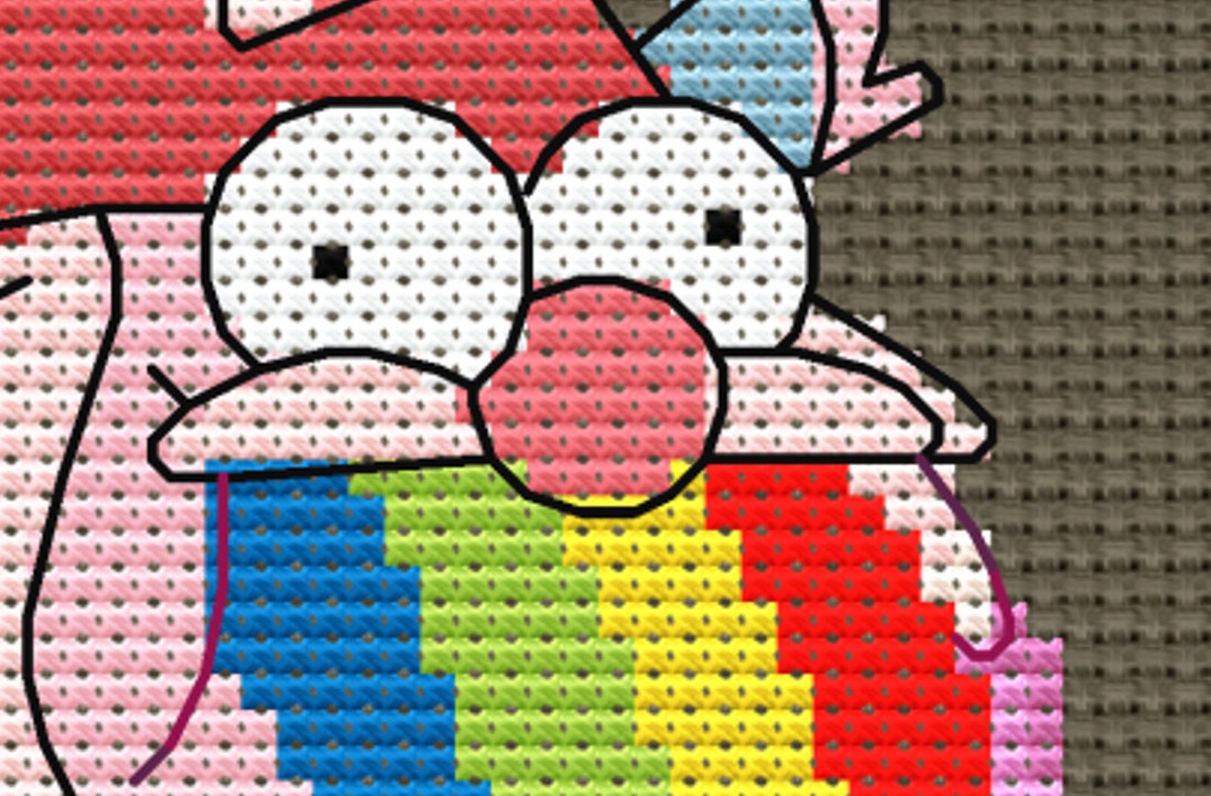 Gnome Vomiting Cross Stitch Pattern - Etsy