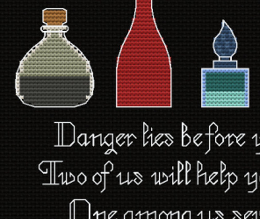 Potions Riddle Cross Stitch Pattern - Etsy