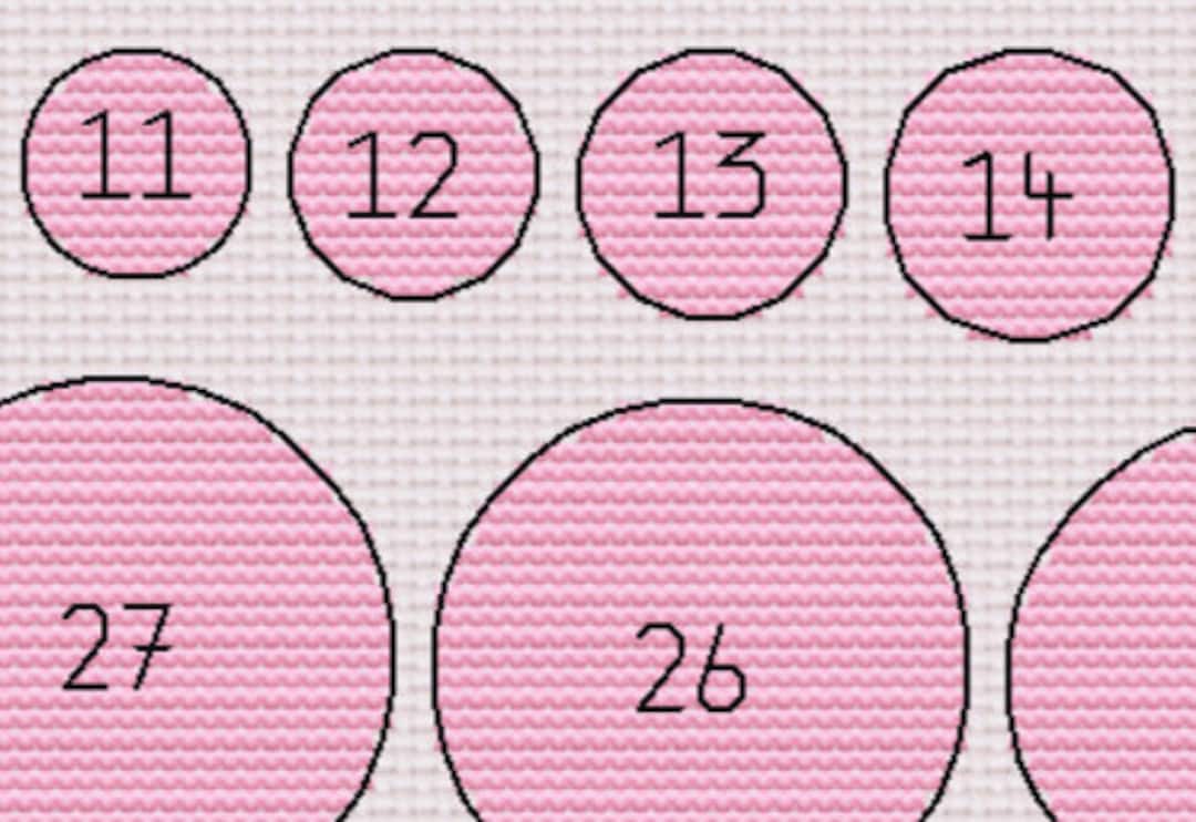 Circle Chart Cross Stitch Pattern - Etsy
