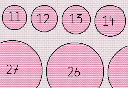 Circle Chart Cross Stitch Pattern - Etsy