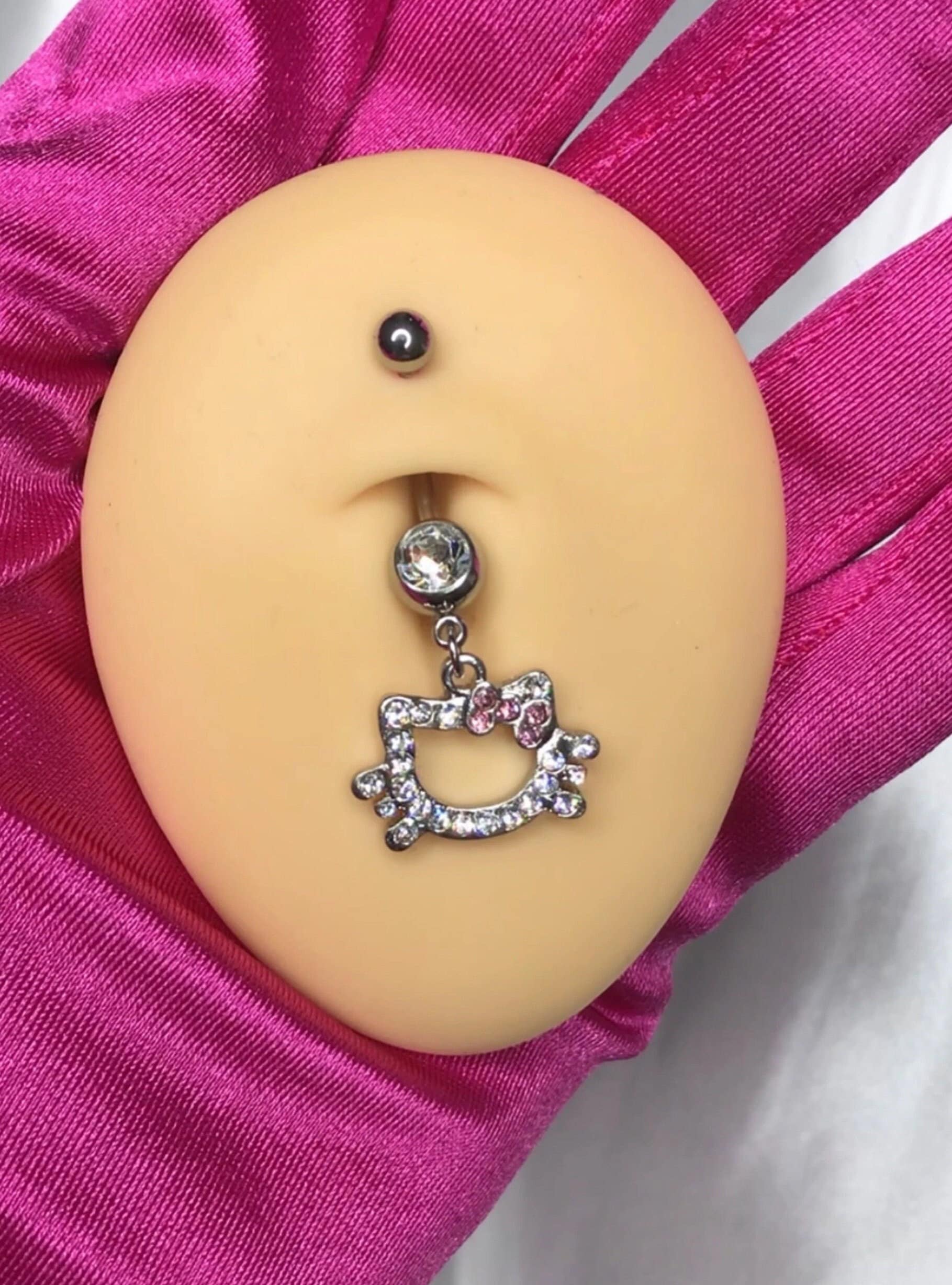 Hello Kitty Sanrio Belly Button Piercing - Etsy