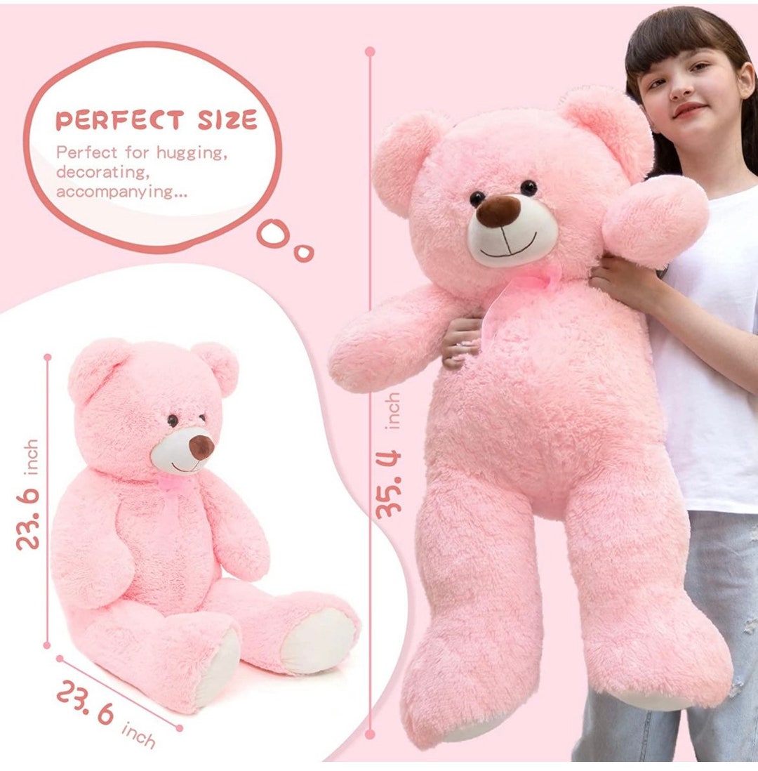 Giant Pink Bear - Etsy