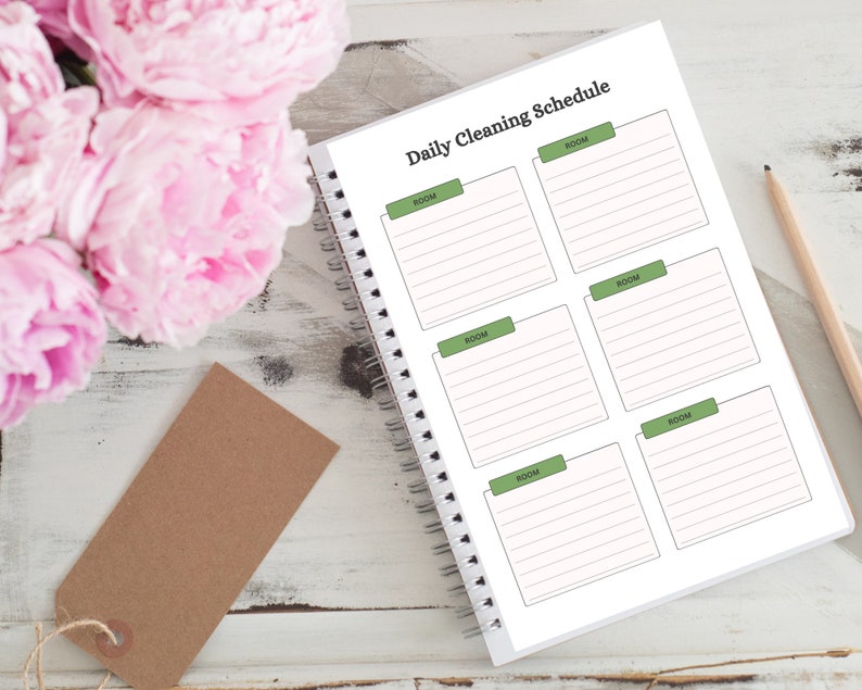 Editable Cleaning Schedule Printable Weekly, Monthly, Yearly Cleaning ...