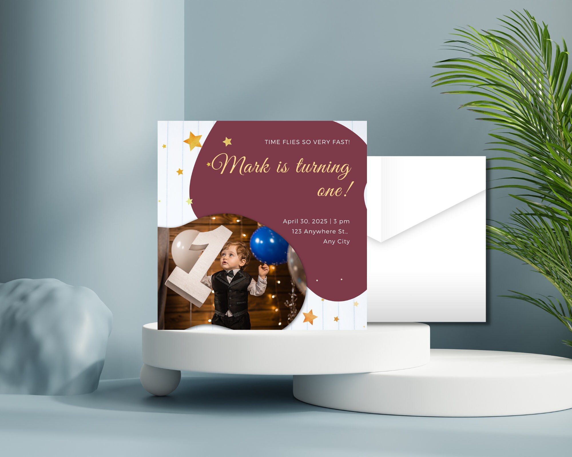 Editable Birthday Party Digital Invitation, Text Invitation Purple ...