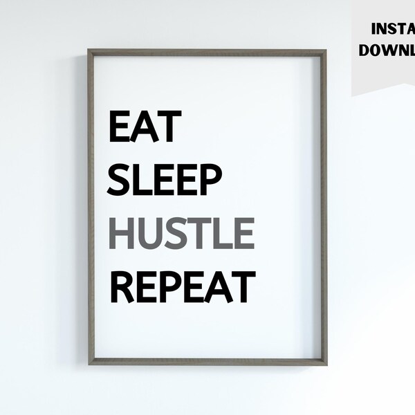 Inspirational Hustle Posters - Etsy