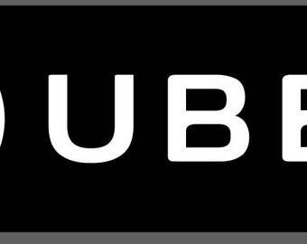 Bumper Car Door Stickers Uber Eats Driver - Etsy