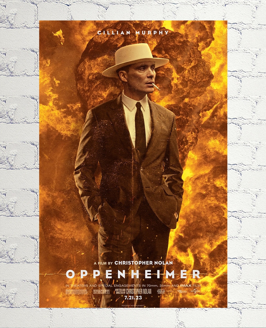 Oppenheimer Poster, Oppenheimer 2023 Movie character Film Poster sold ...