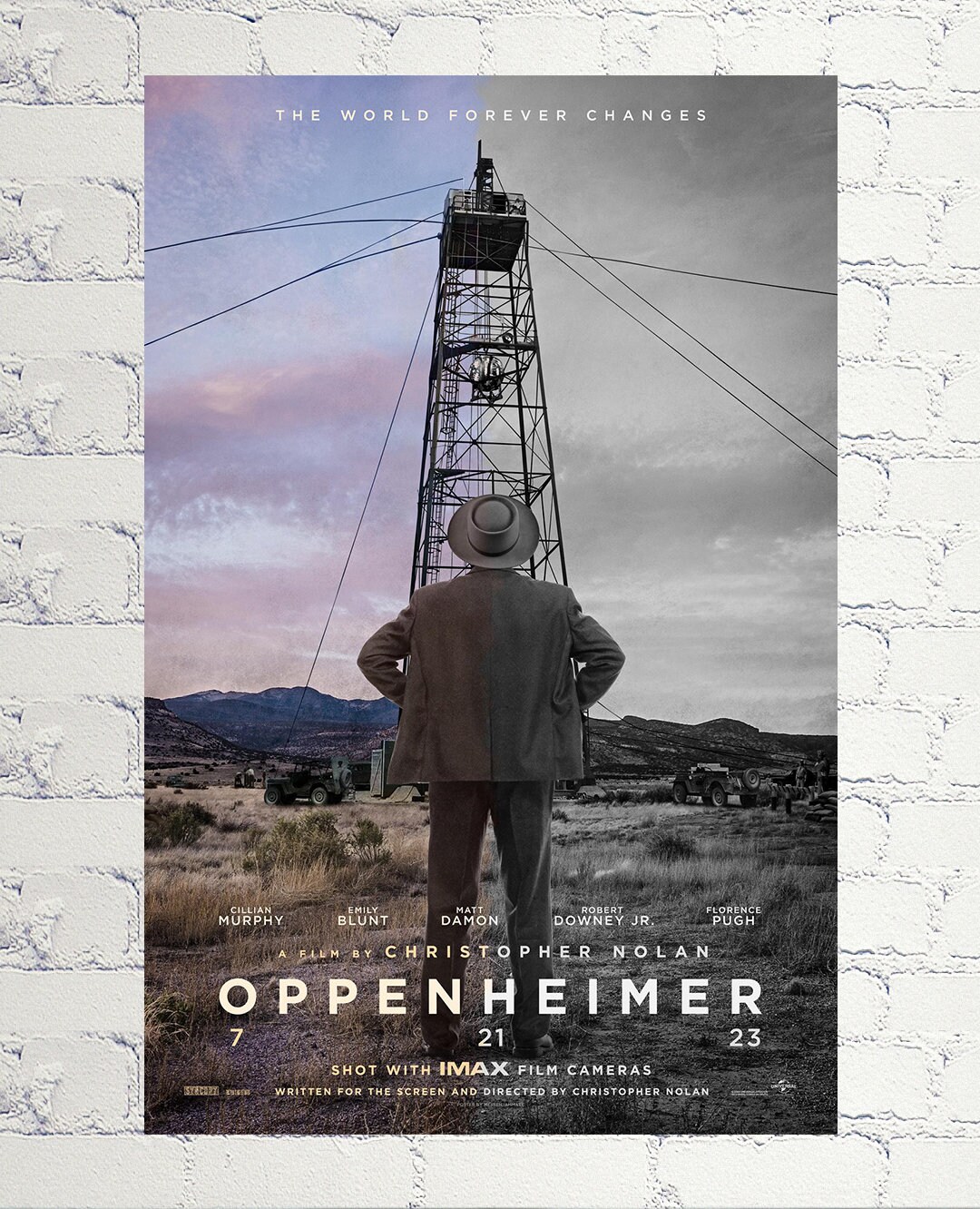 Oppenheimer Movie Poster, Oppenheimer Character Film Poster, Room Decor ...
