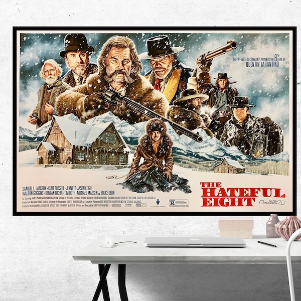 The Hateful Eight Print Poster - Etsy