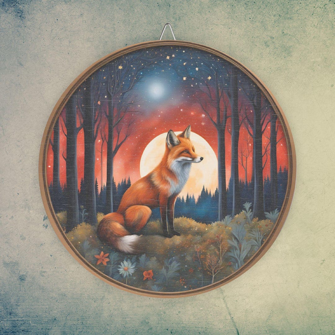 Red Fox Magical Woods Bohemian Decor Country Cottage Decor Wood Signs ...