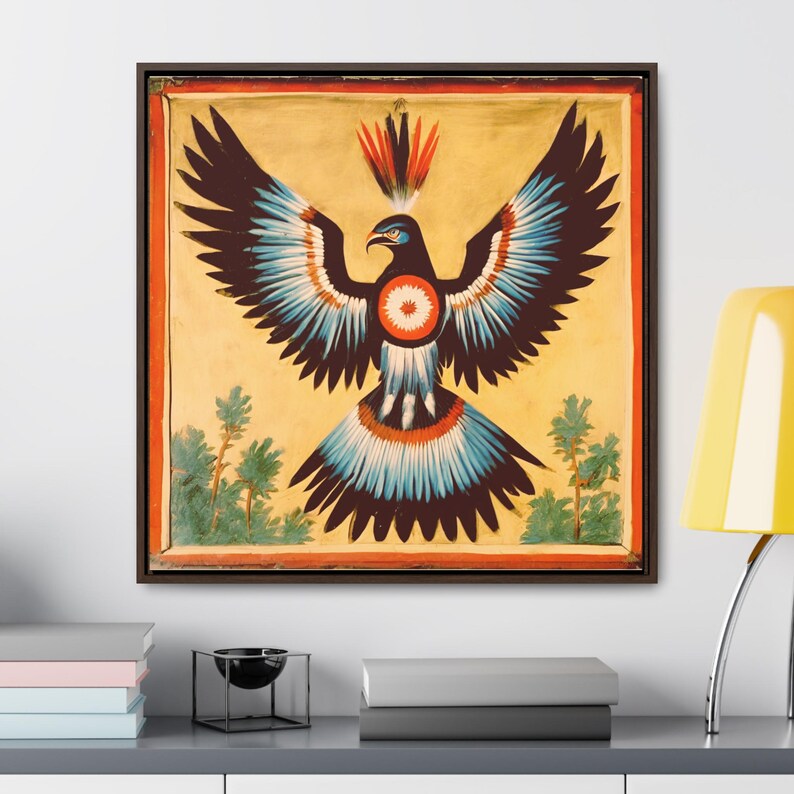 Square Frame - Native American Thunderbird Art, Home Decor, Wall Art ...