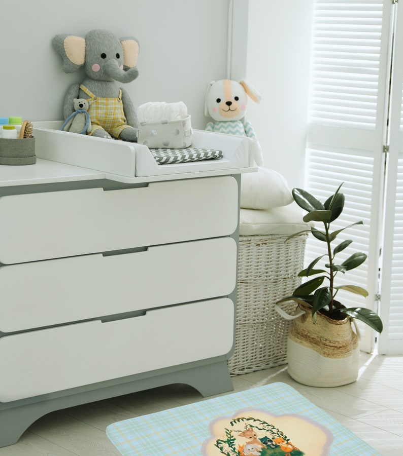 Children's Baby Memory Foam Bath Bed Crib Diaper Changing Mat Animals ...