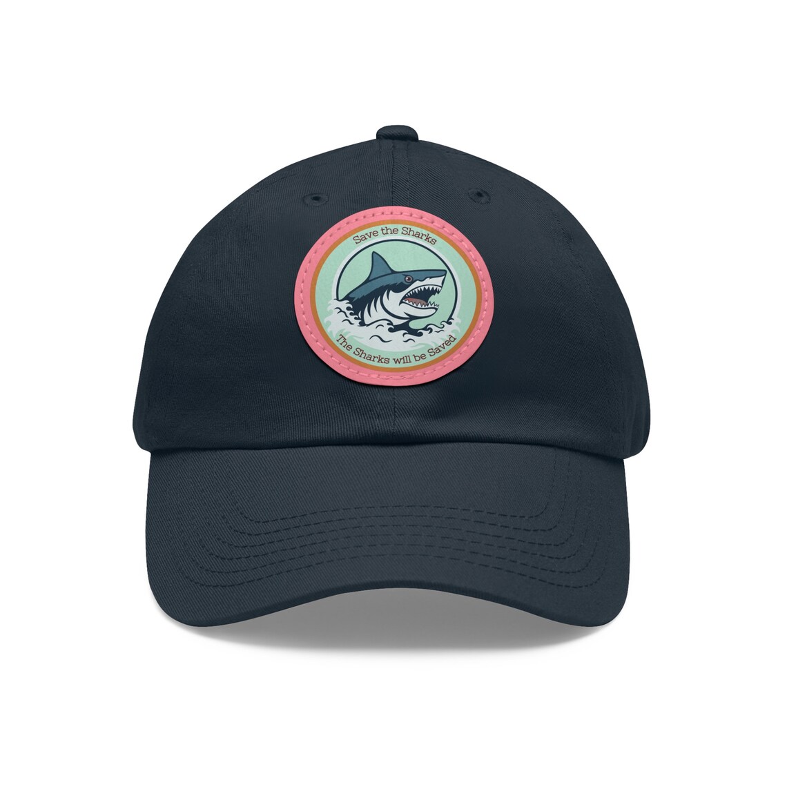 Retro Shark Hat Surfer Hat Animal Rights Hat Save the Sharks Hat With ...