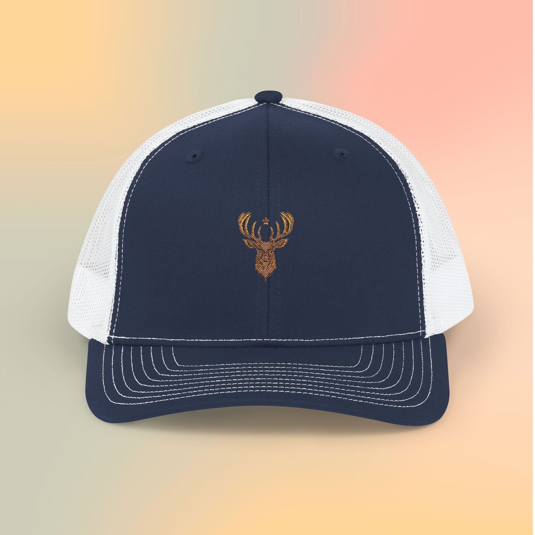 Men's Deer Buck Logo Embroidered Snapback Trucker Cap - Etsy