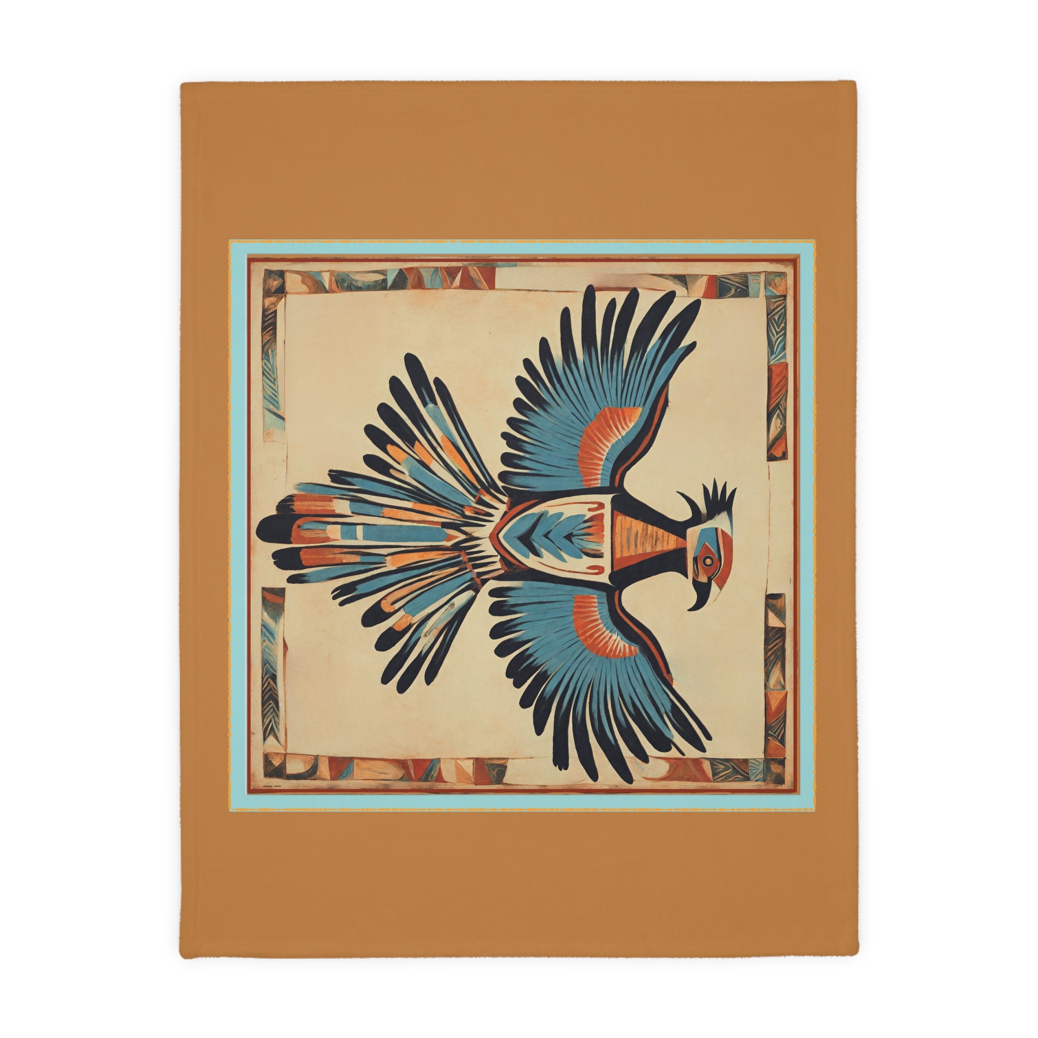 Bohemian Native American Blanket Ancient Thunderbird Velveteen ...