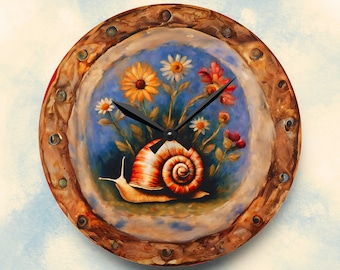 Snail Wall Clock - Etsy