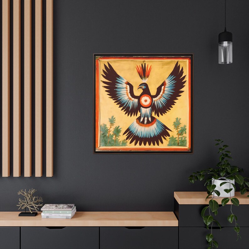 Square Frame - Native American Thunderbird Art, Home Decor, Wall Art ...